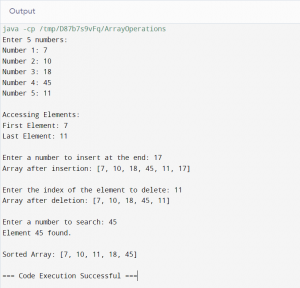 One Dimensional Array in Java (With Example Program)